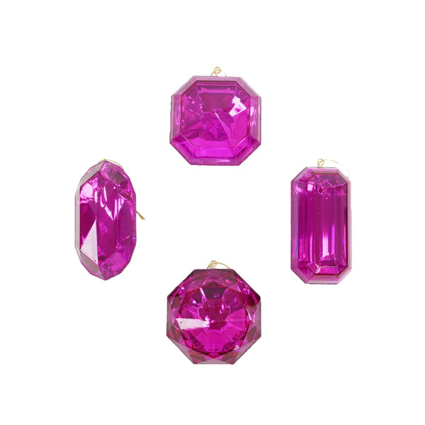 Fuchsia 4" Jewel Ornament – Peace of Mind Designs