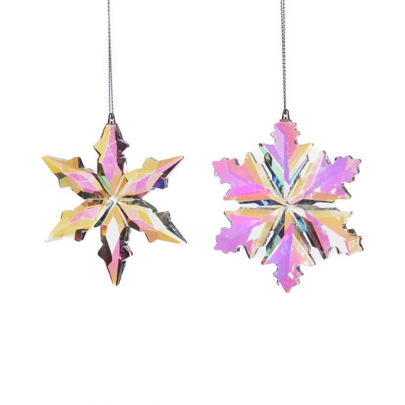 Glass Crystal Snowflake Ornament Asst/2 – Peace of Mind Designs