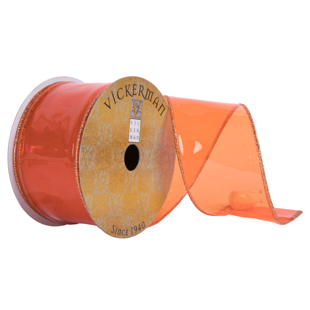 Tangerine Transparent Ribbon – Peace of Mind Designs
