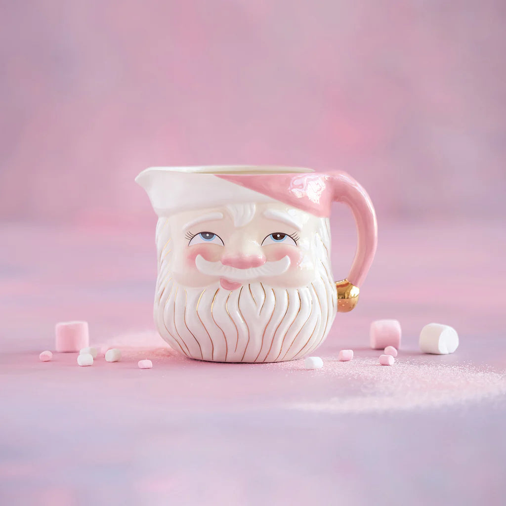 Papa Noel in Pink Pitcher – Peace of Mind Designs