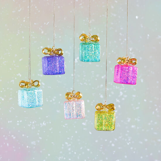 Sparkly Gift Box Ornament – Peace of Mind Designs